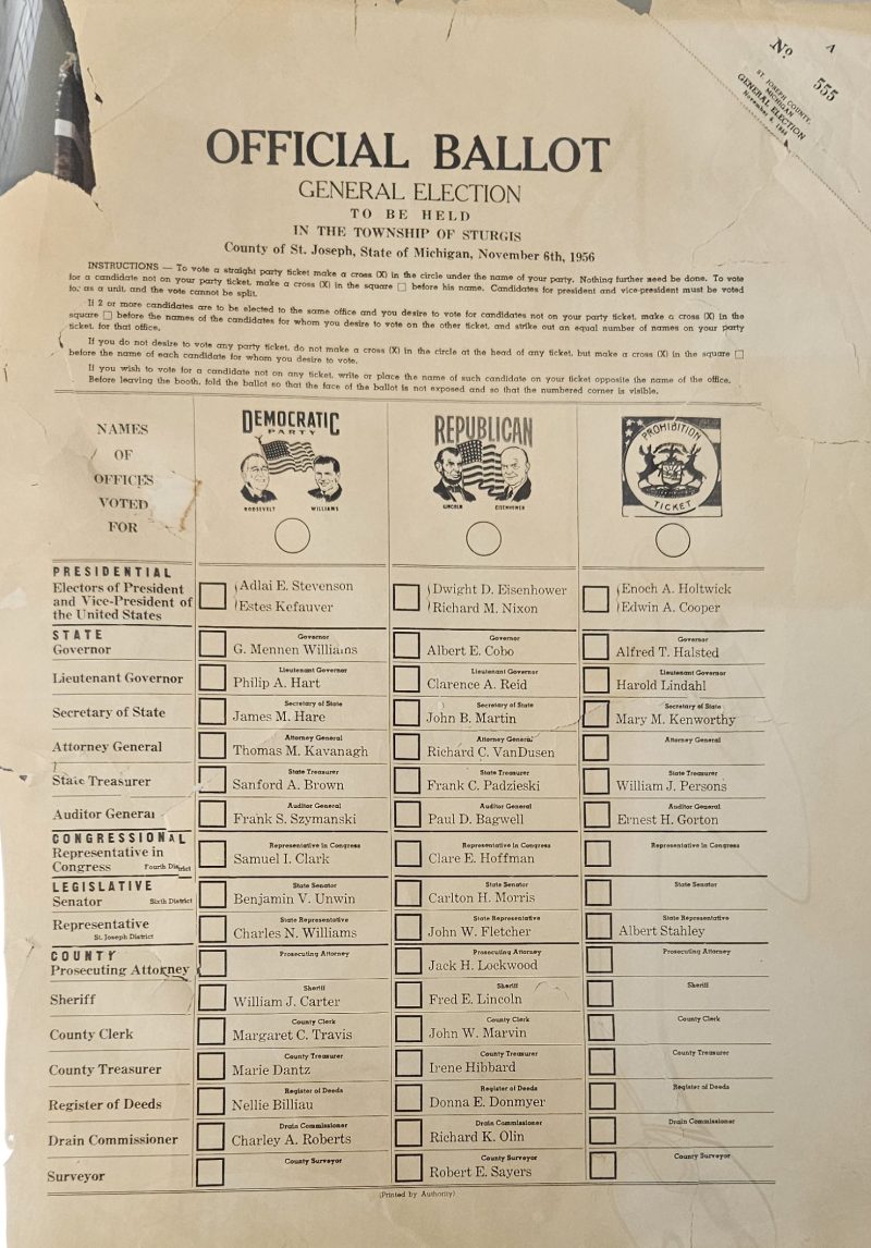 Voting Now and Then | Sturgis Historical Museum